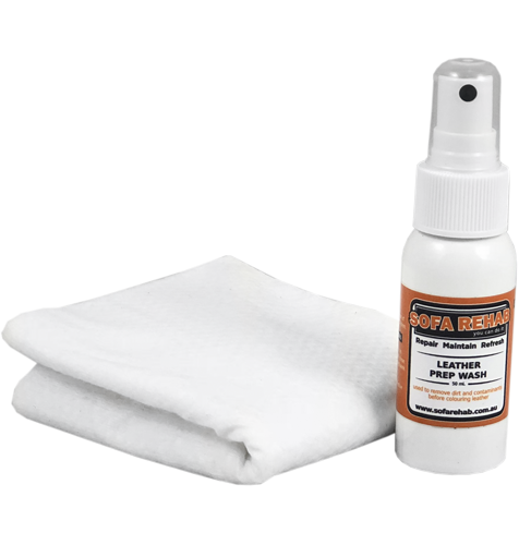 Leather Prep Wash Solution with Lint Free Cloth | From $13.50